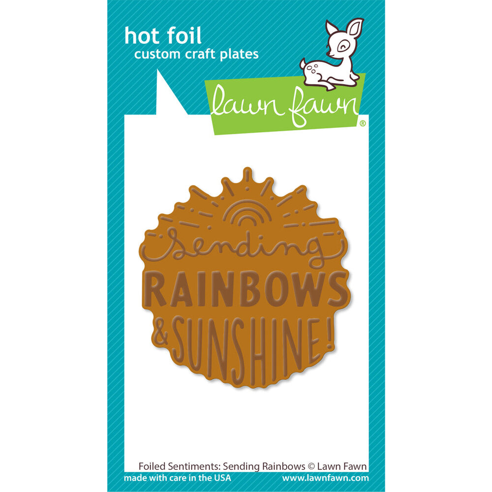 Foiled Sentiments: Sending Rainbows Hot Foil Plate (LF3387 ...