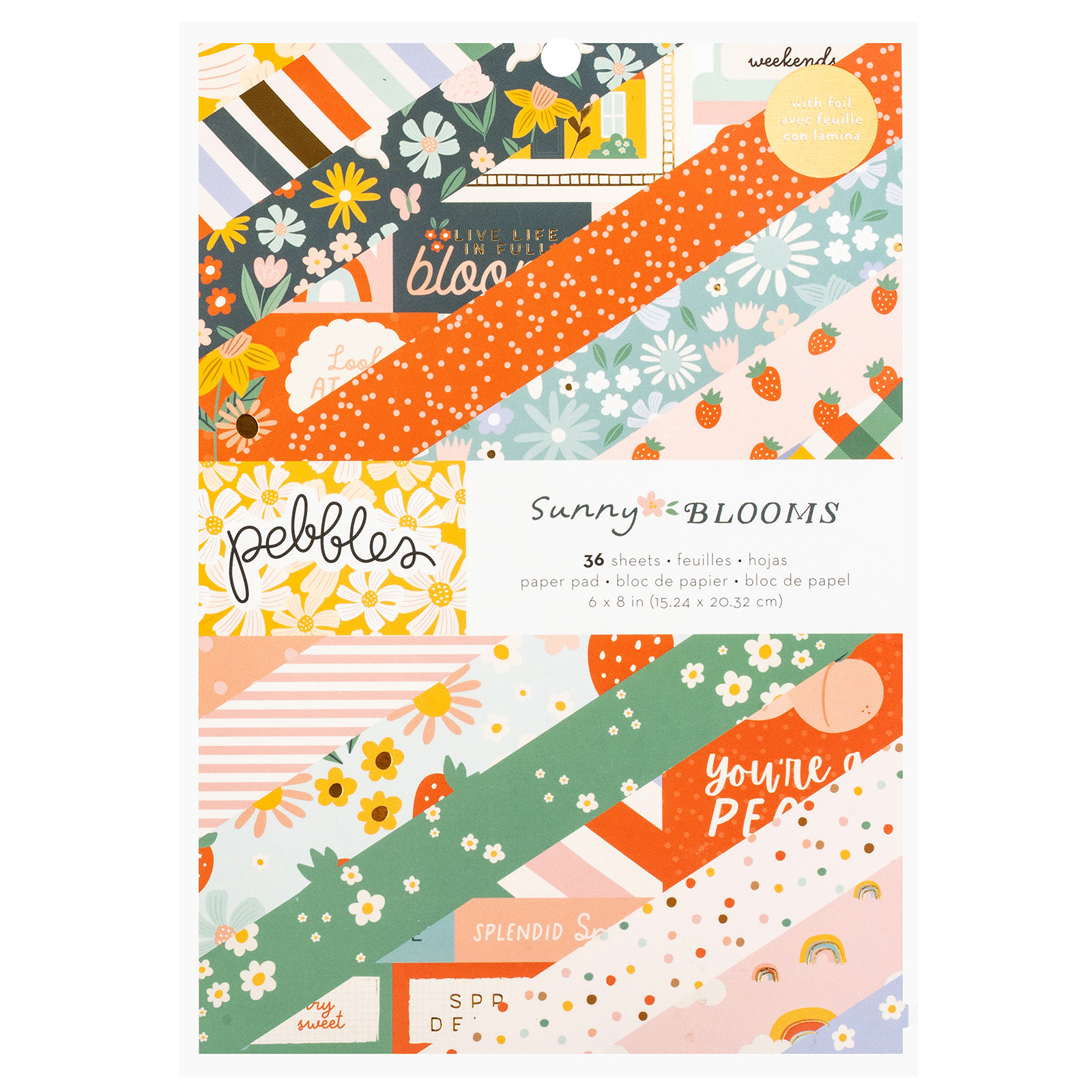 Pebbles Sunny Bloom 6x8 Inch Paper Pad (34030119) - Craftlines B.V.