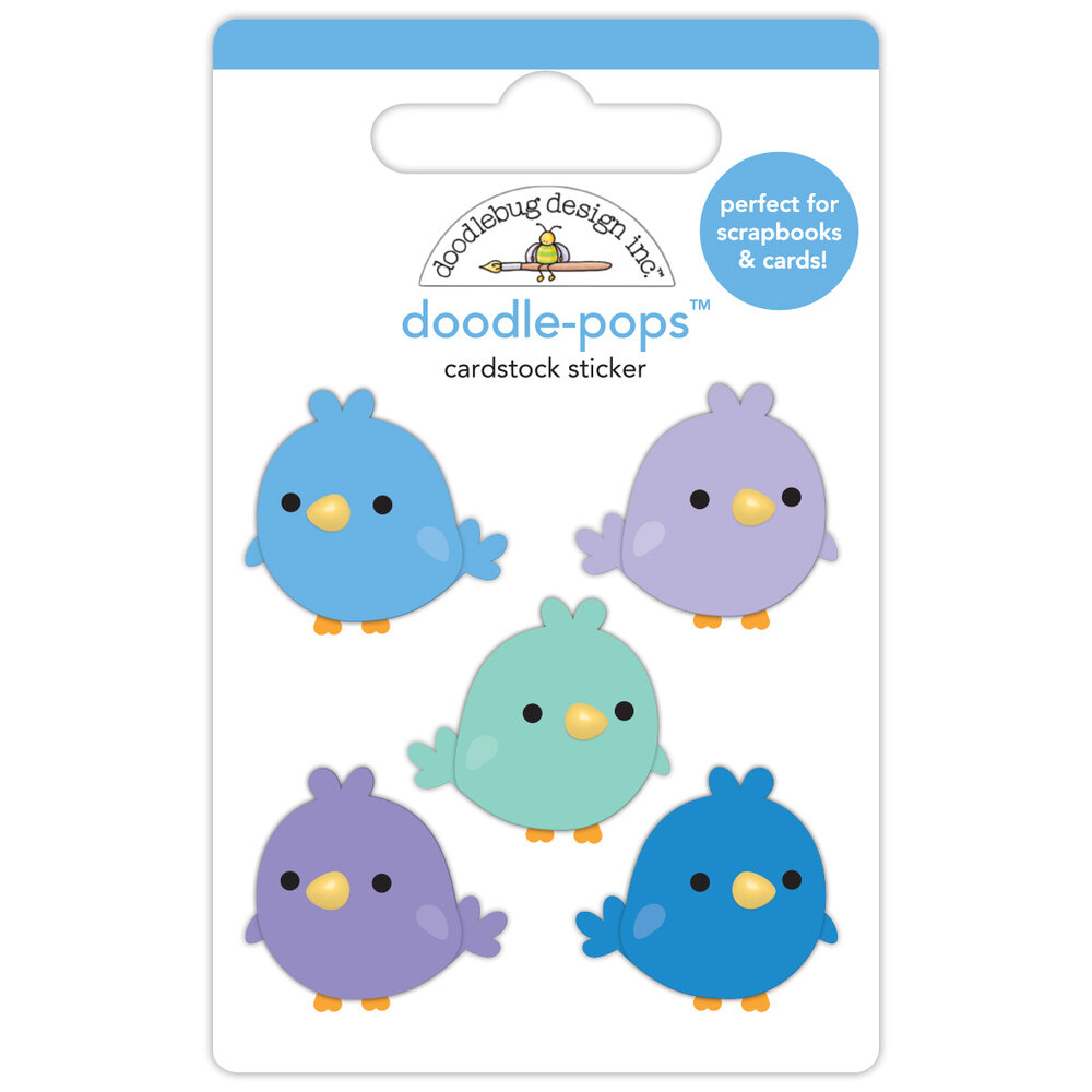 Sweet Snowbirds Doodle-Pops (8355) - Craftlines B.V.