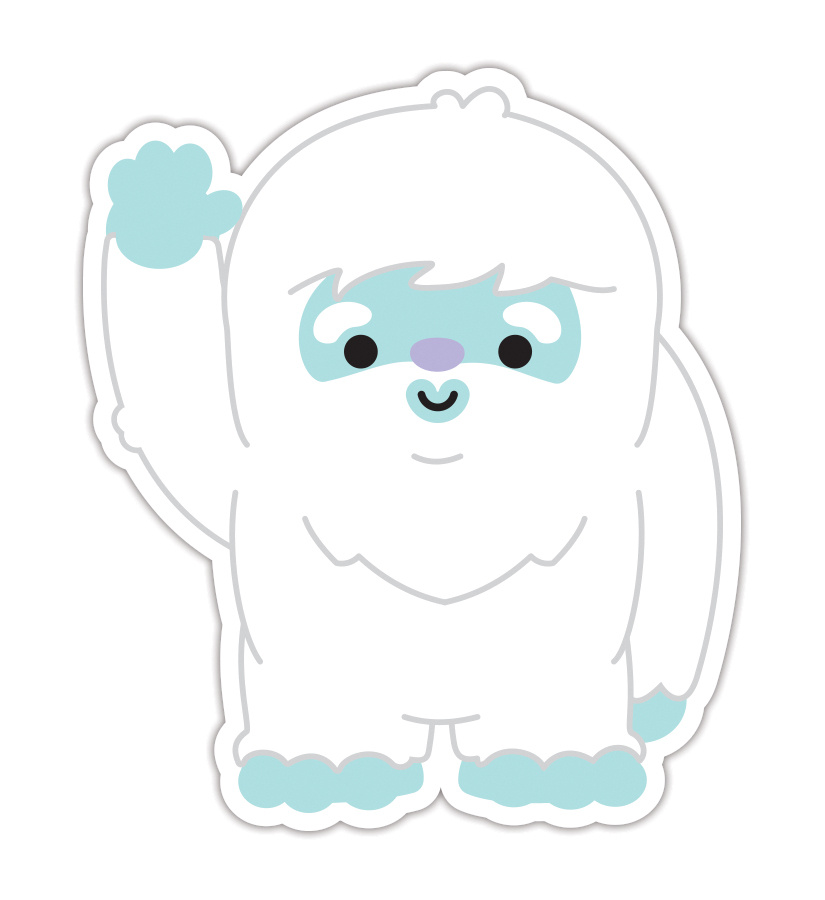 Yeti Sticker Doodle (8364) - Craftlines B.V.