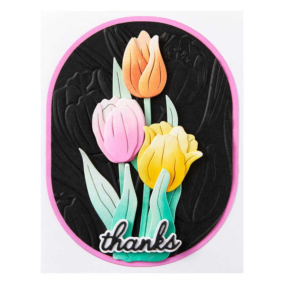 Tulip Trio Etched Dies (S6-234) - Craftlines B.V.