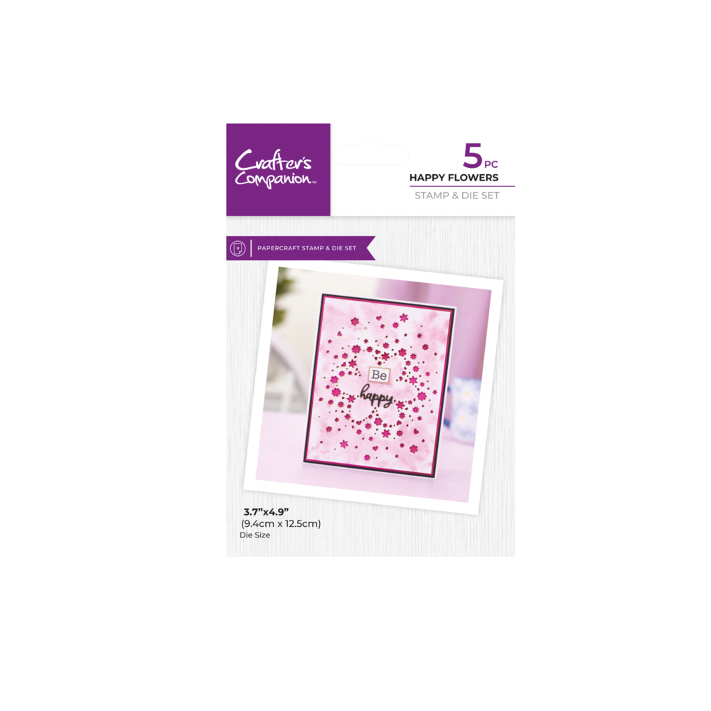 Confetti Cut In Dies Stamp & Die Happy Flowers (CC-STD-HAFL ...