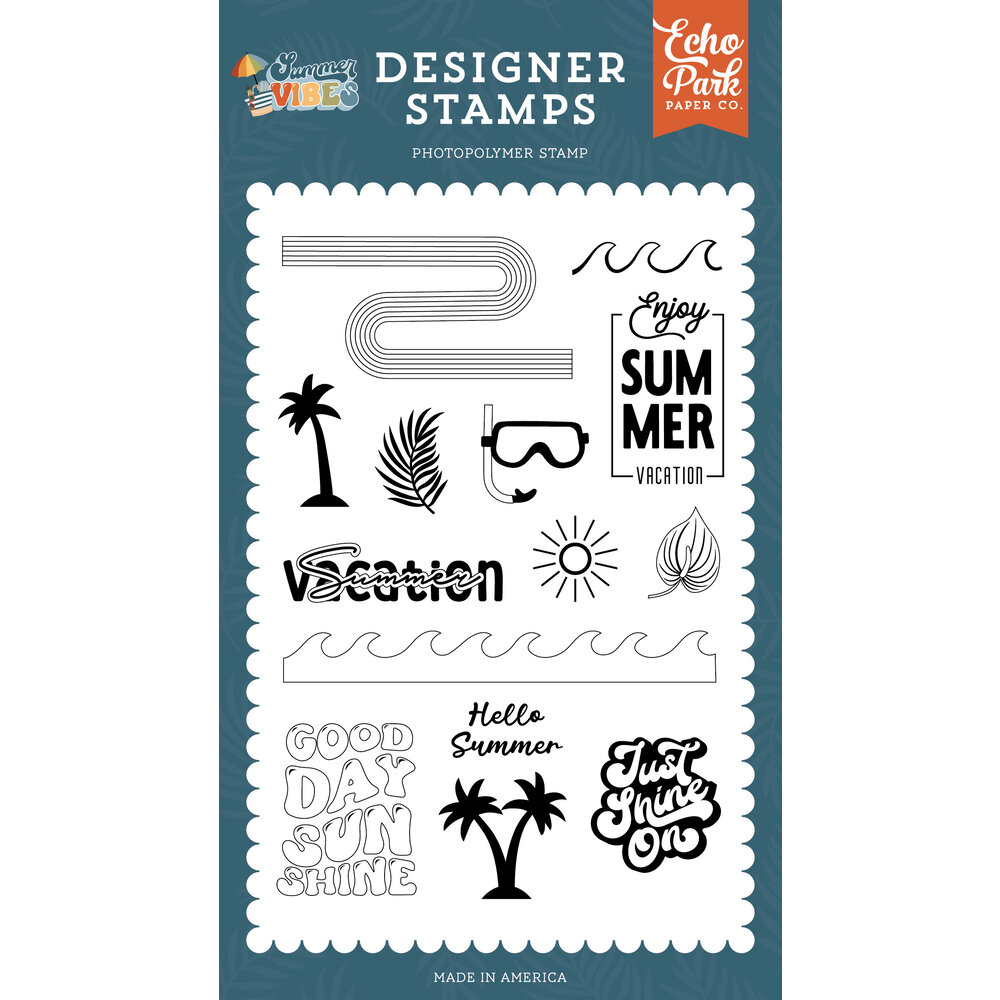 Summer Vacation Clear Stamps (SV365044) - Craftlines B.V.