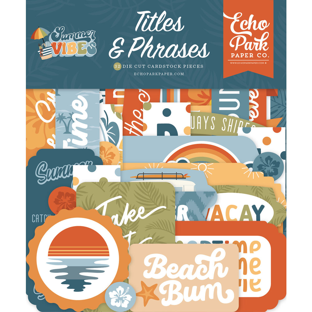 Summer Vibes Titles & Phrases (SV365032) - Craftlines B.V.