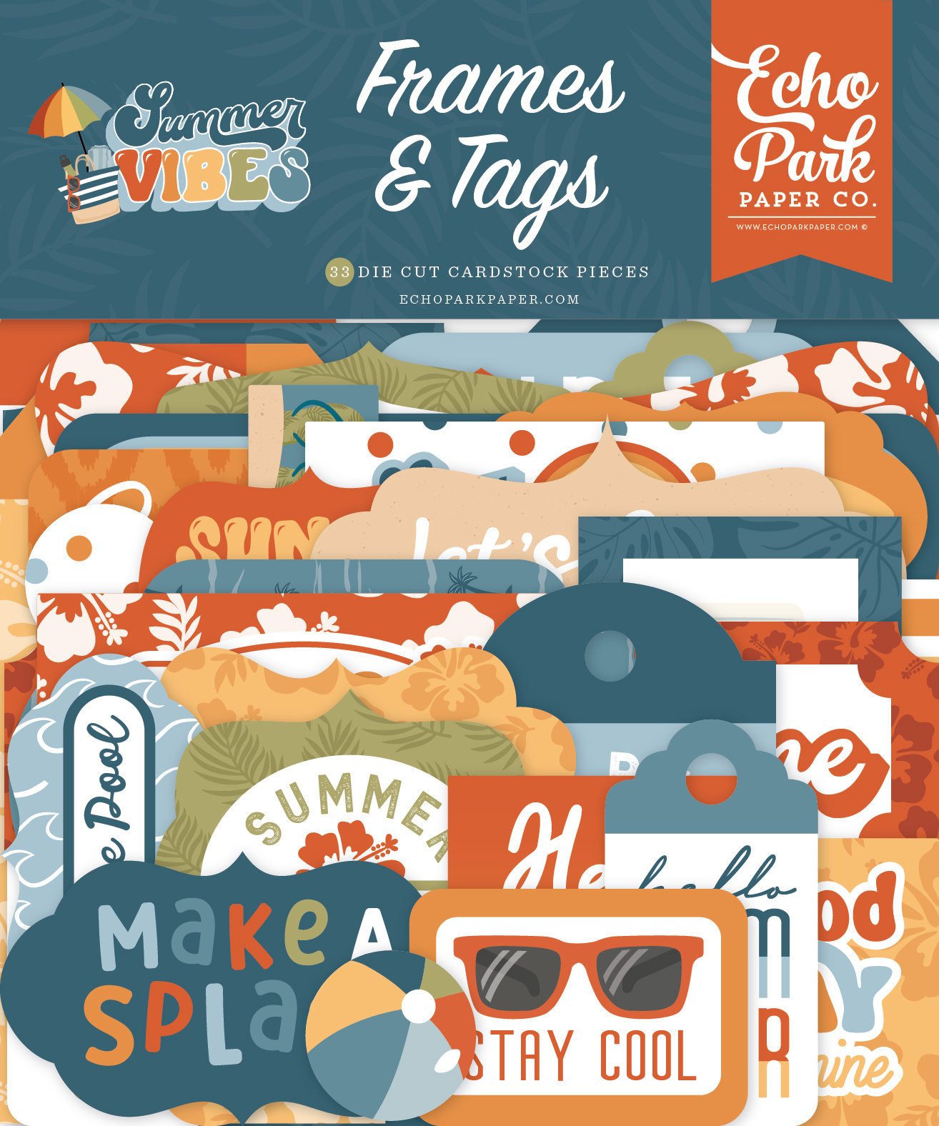 Summer Vibes Frames & Tags (SV365025) - Craftlines B.V.