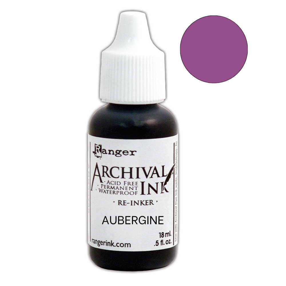 Ranger Archival Ink Re-Inkers Aubergine 5 fl oz (ARR85799) - Craftlines ...