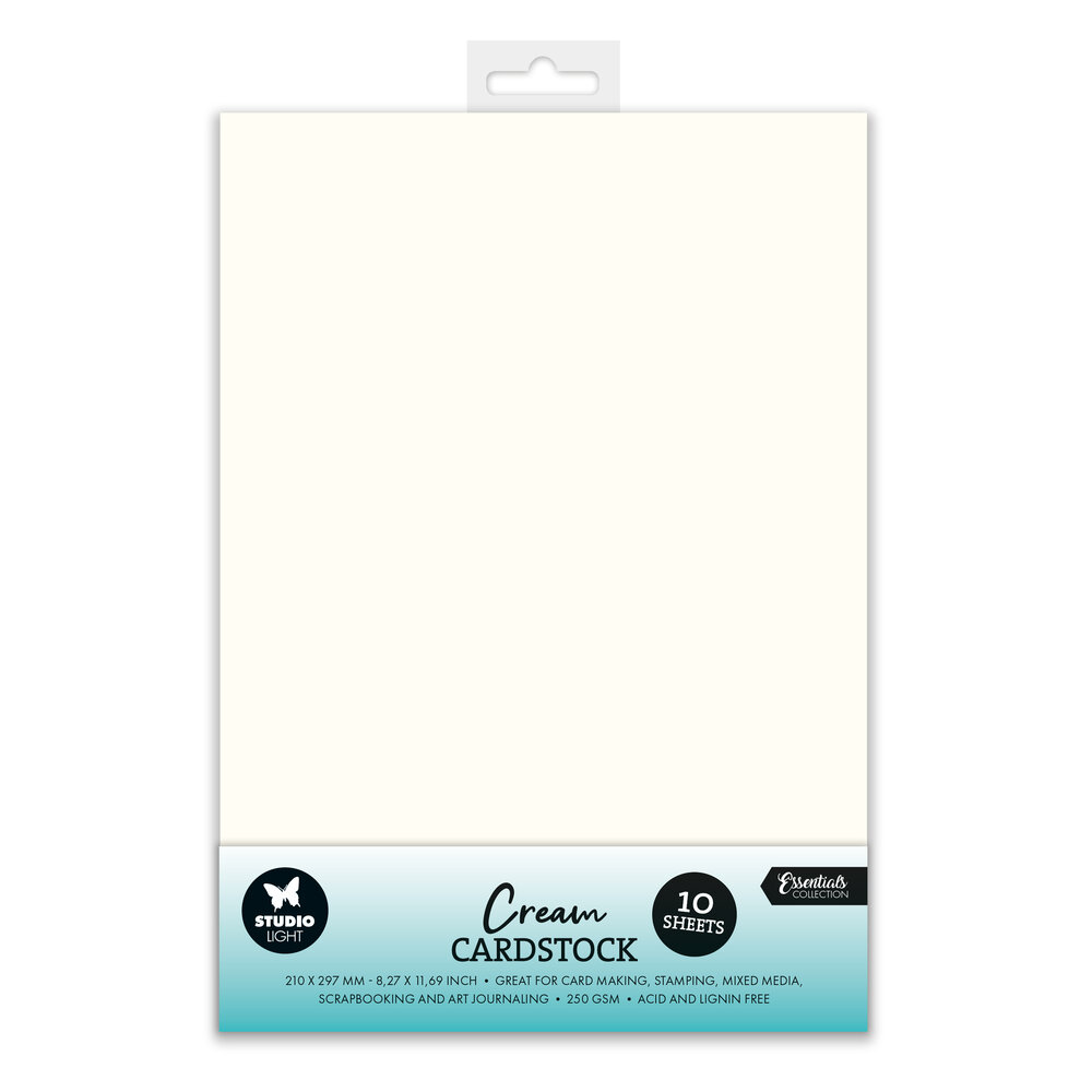 Cardstock A4 250 GSM Cream (10pcs) (SL-CO-PS40) - Craftlines B.V.