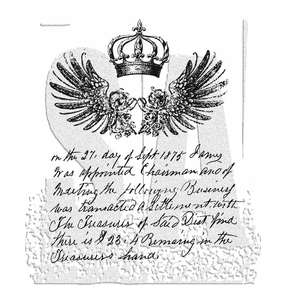 Royal Script Tim Holtz Cling Stamps (CMS016) - Craftlines B.V.