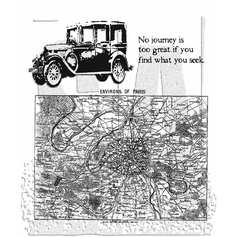 Road Trip Tim Holtz Cling Stamps (CMS015) - Craftlines B.V.