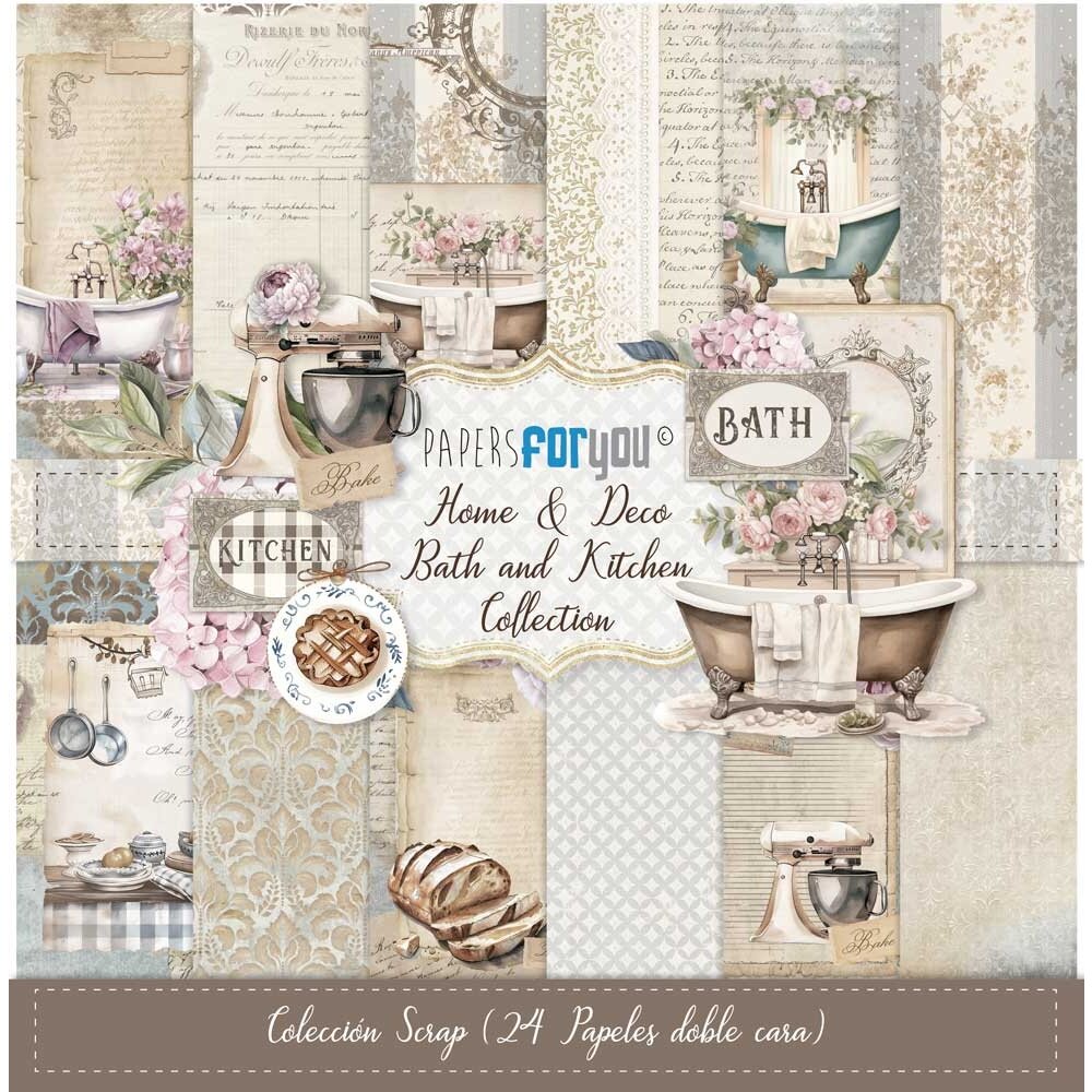 Home&Deco Bath and Kitchen Mini Scrap Paper Pack (24pcs) (PFY-13703 ...