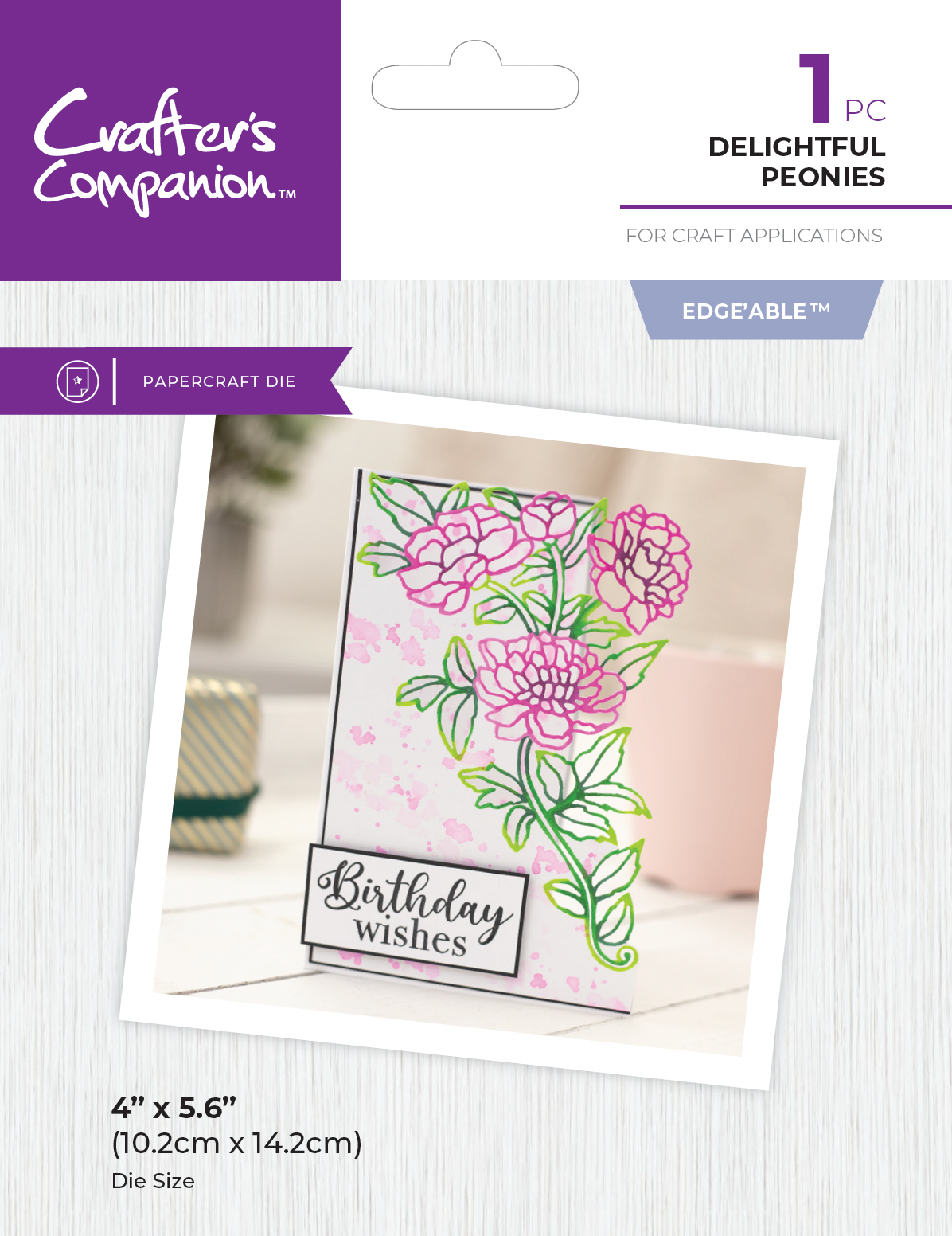 Corner Edge'able Dies Delightful Peony (CC-MD-EDG-DEPEO) - Craftlines B.V.