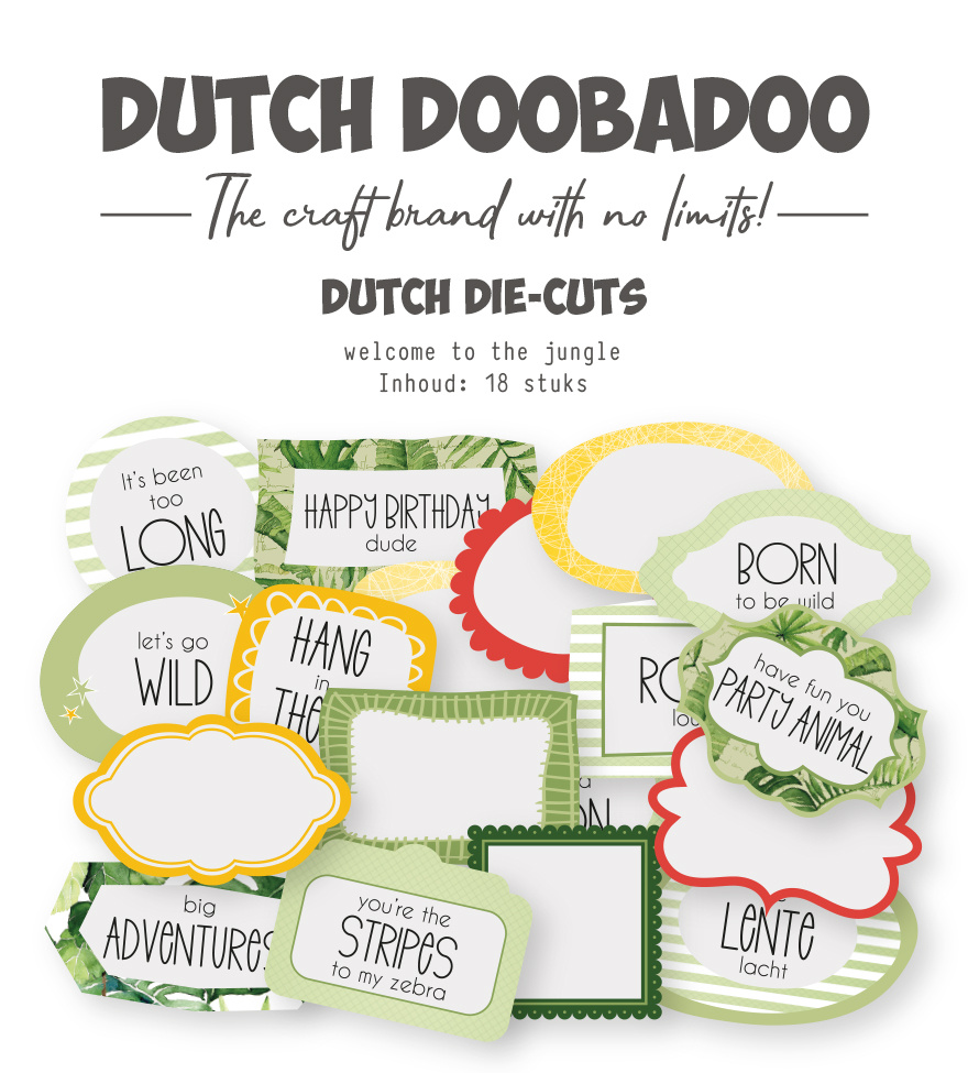 Welcome to the Jungle Dutch Die-Cuts (18pcs) (474.007.036) - Craftlines ...
