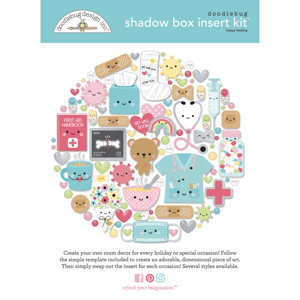 Happy Healing Shadow Box Kit (8153) - Craftlines B.V.