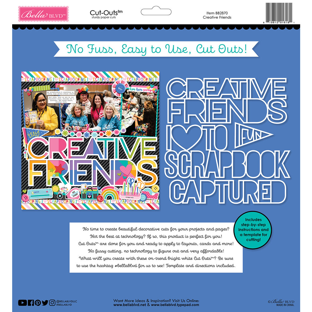 Creative Friends Cut Outs (BB2870) - Craftlines B.V.