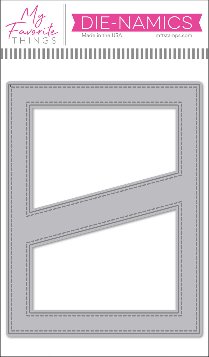 Stitched Diagonal Center Strip Cover-Up Die-namics (MFT-2749 ...