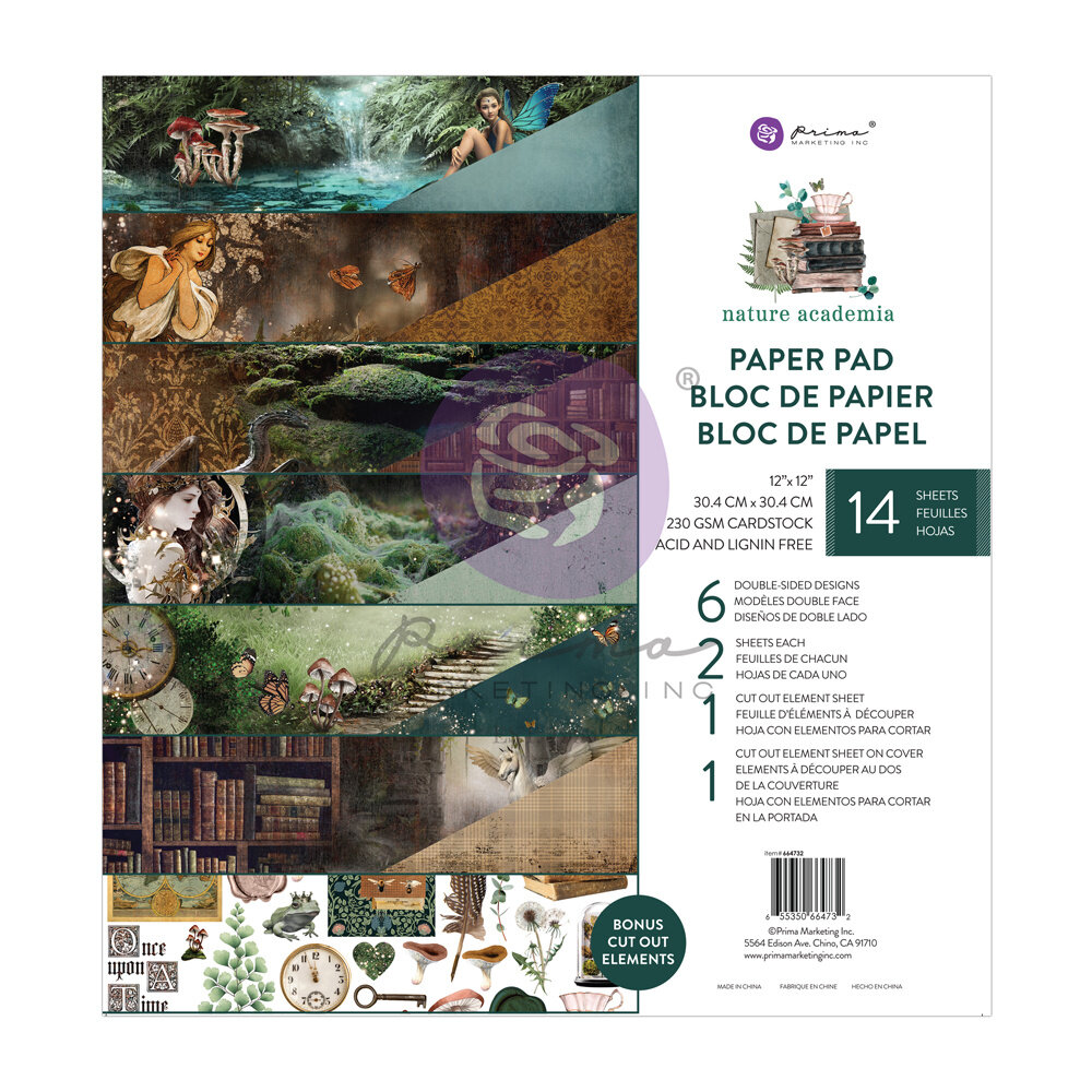 Nature Academia 12x12 Inch Paper Pad (664732) - Craftlines B.V.