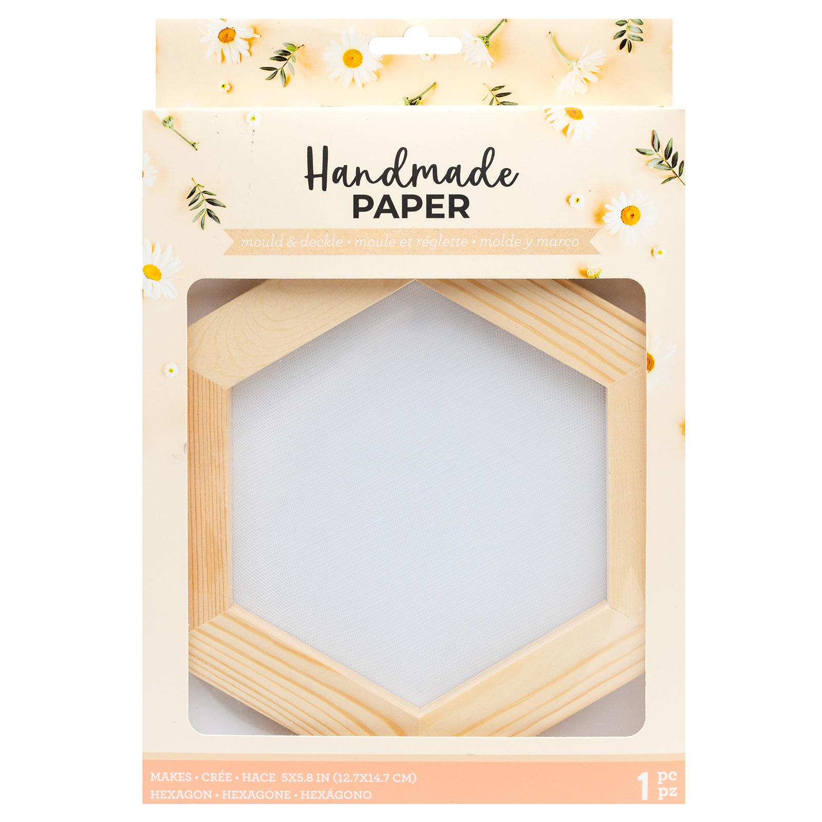 Handmade Paper Mould and Deckle Kit Hexagon (34030783) - Craftlines B.V.