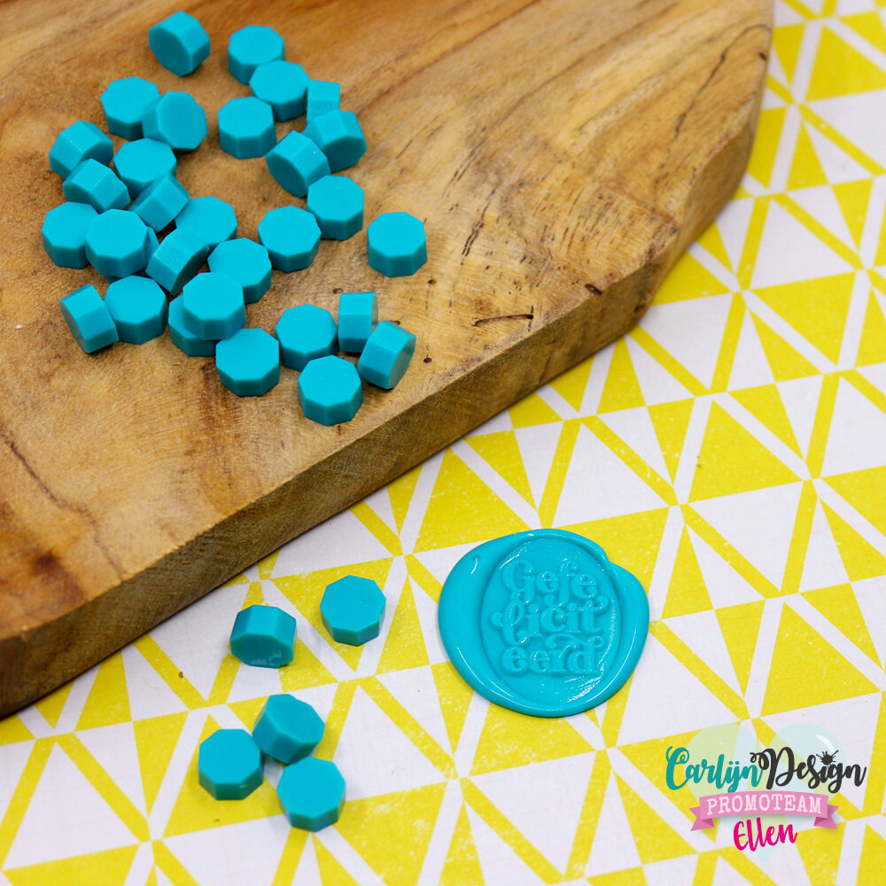 Wax Seal Melts Custom Turquoise (CDWX-0068) - Craftlines B.V.