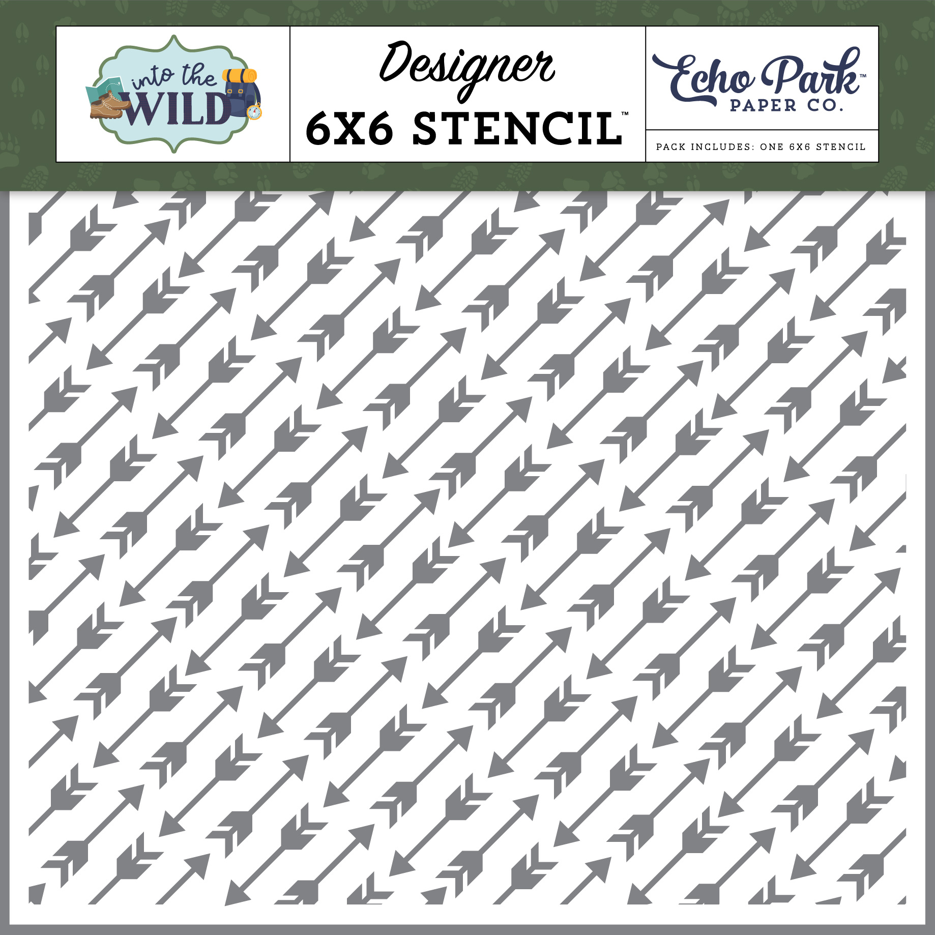 Shoot The Arrow Stencil (ITW375034) - Craftlines B.V.