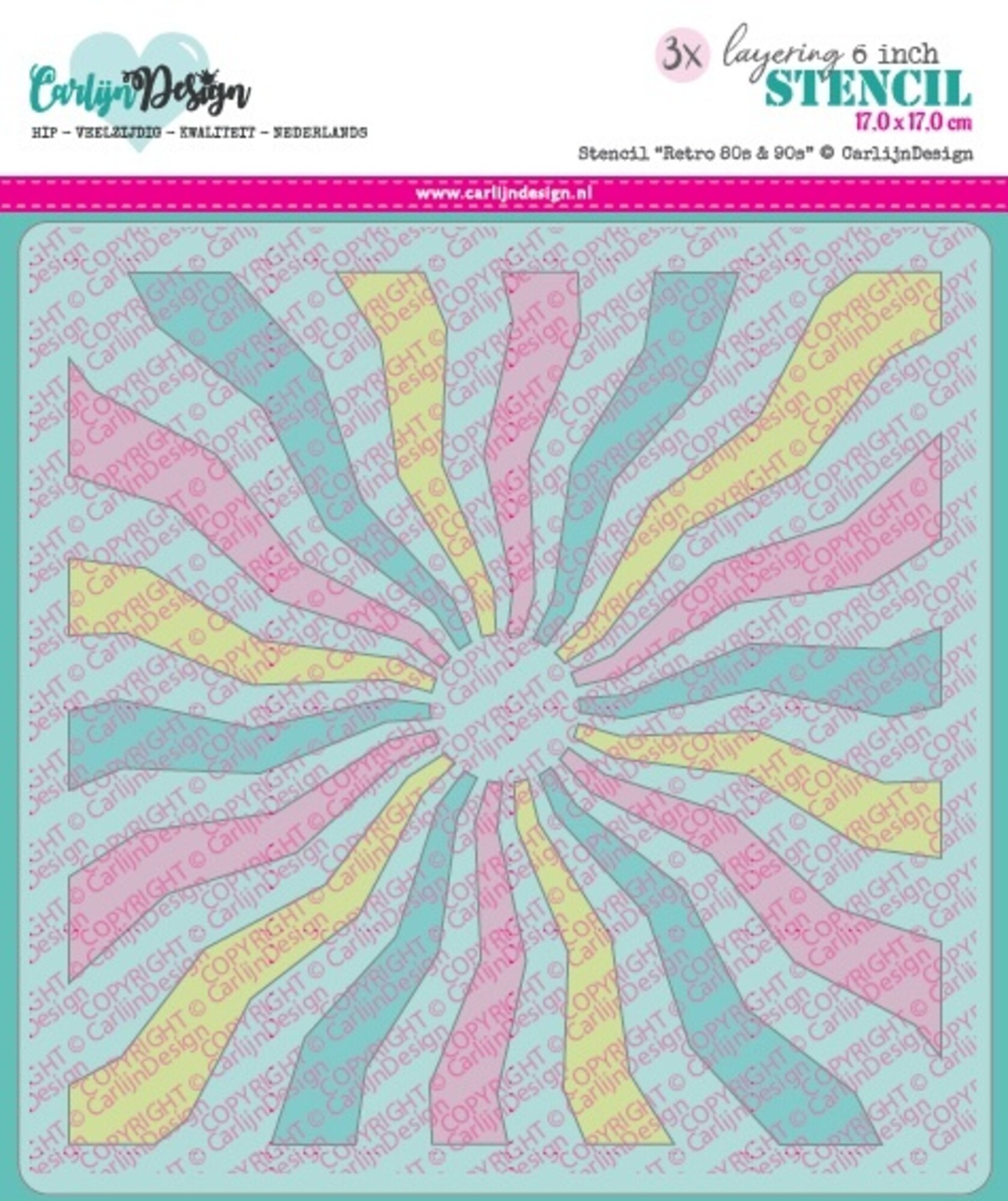 Stencil Retro 80s & 90s (CDSC-0031) - Craftlines B.V.