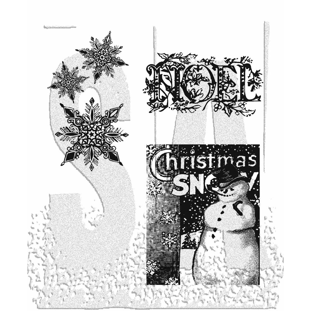 Stampers Anonymous Winter Wonder Tim Holtz Cling Stamps (CMS033 ...