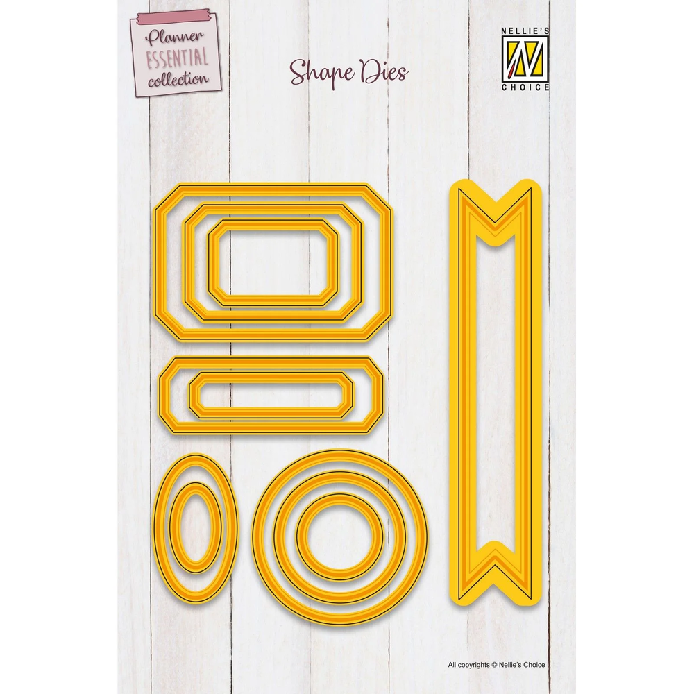 Shape Die Planner Essential Cutting & Embossing Labels (SD317 ...