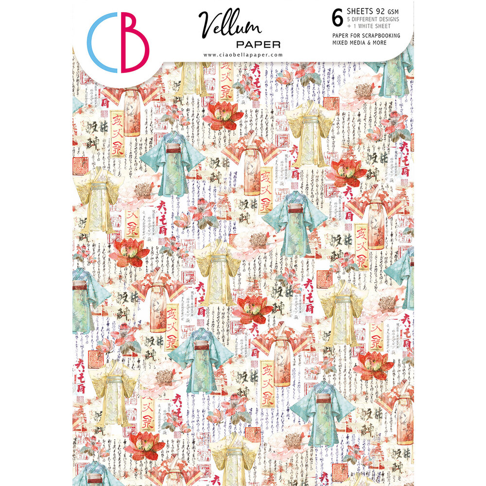 Land of the Rising Sun A4 Vellum Paper Patterns (6pcs) (CBV015 ...