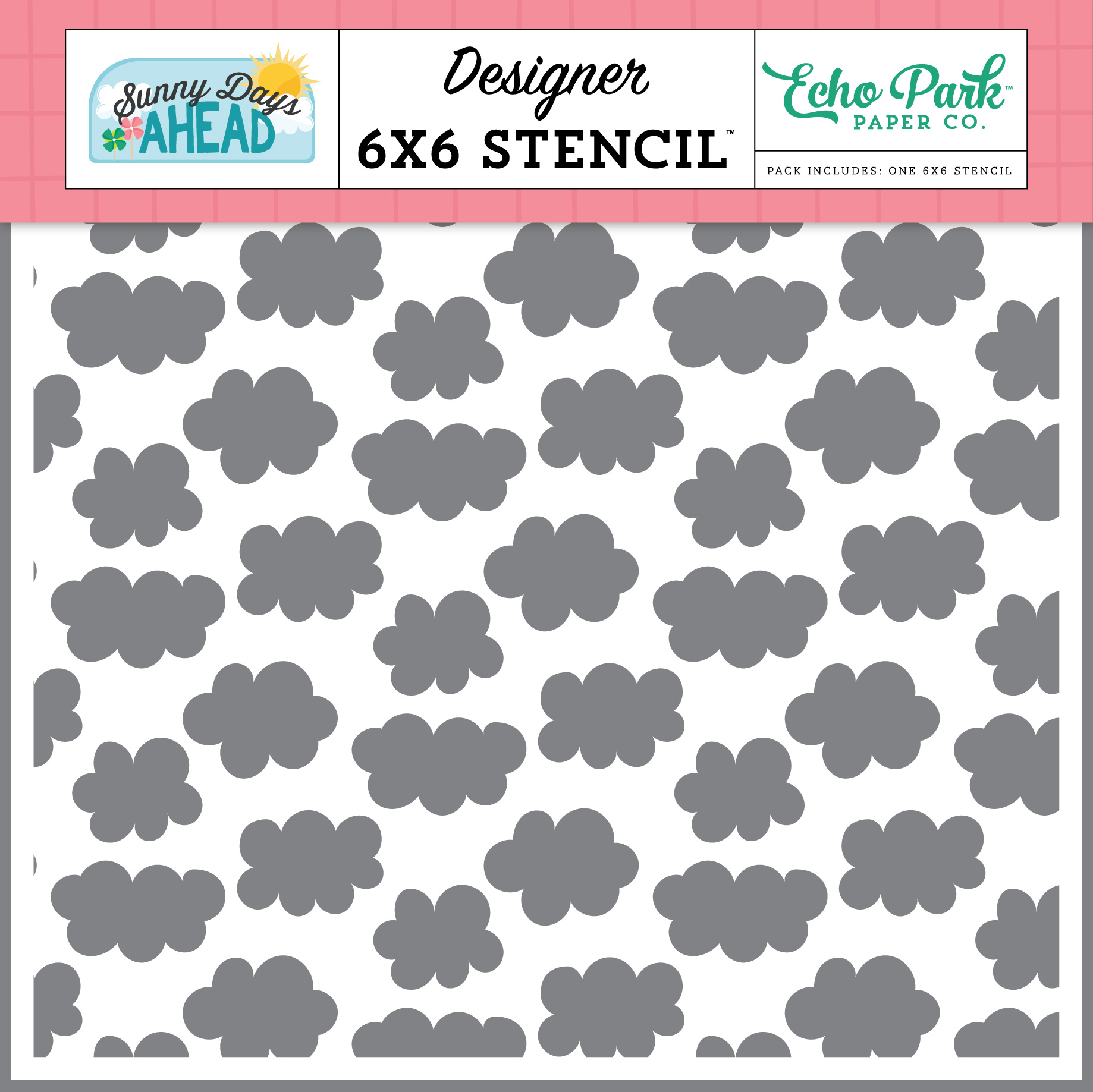 Chasing Clouds Stencil (SUN377034) - Craftlines B.V.