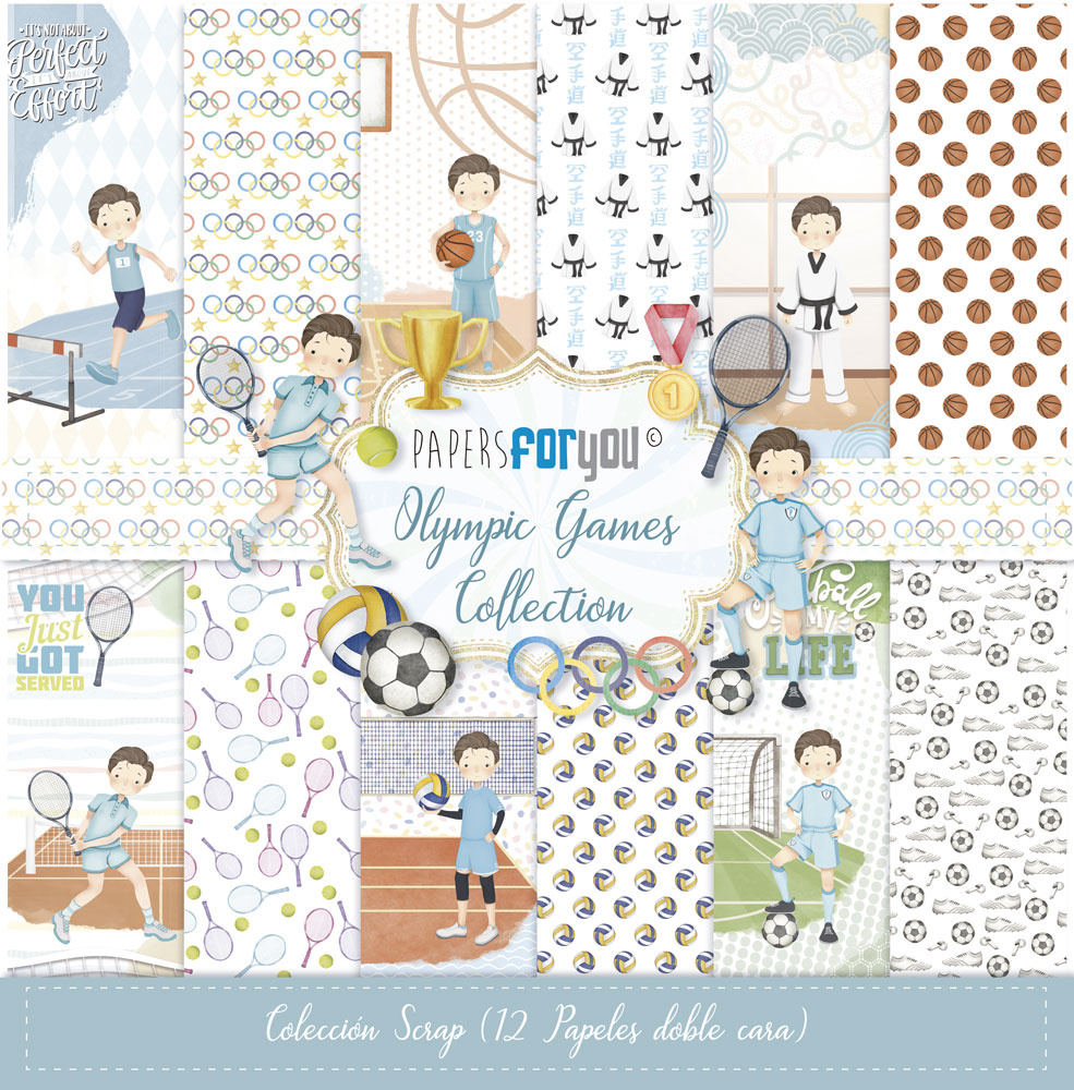 Olympic Games Niño Castaño Scrap Paper Pack (12pcs) (PFY-13942 ...