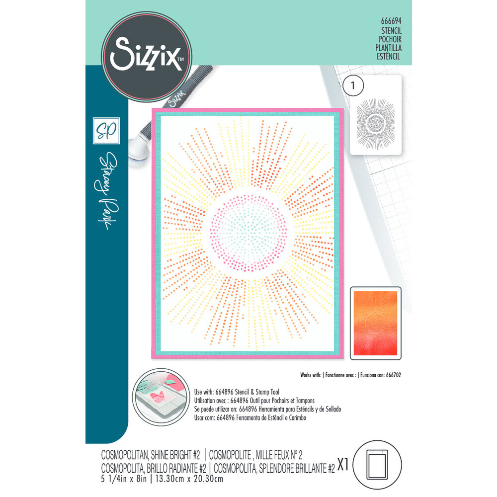 Stencil by Stacey Park Cosmopolitan, Shine Bright #2 (666694 ...