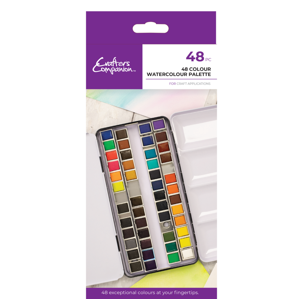 Watercolour Palette (48 colours) (CC-WCOLPA-48COL) - Craftlines B.V.