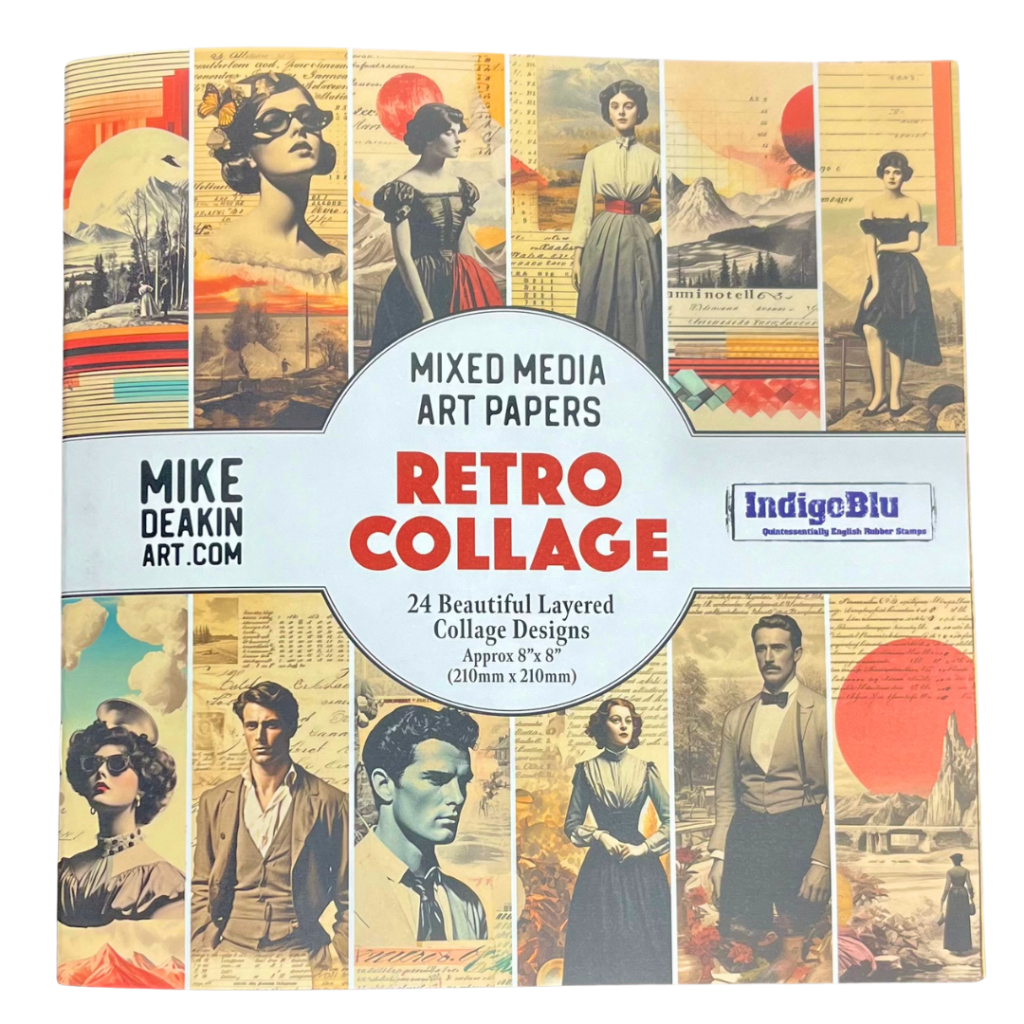 Retro Collage 8x8 Inch Paper Book (IND1301) - Craftlines B.V.