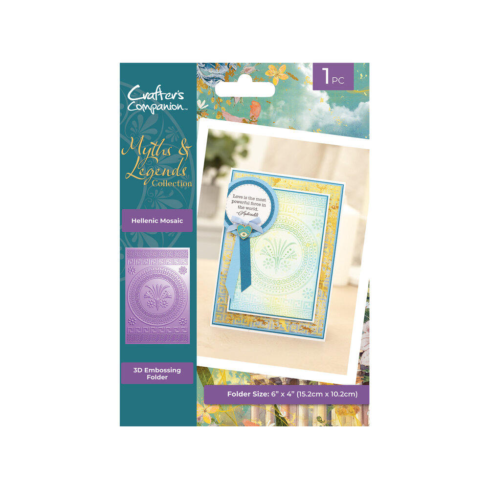 Myths & Legends 3D Embossing Folder Hellenic Mosaic (ML-3D-EF4-HEMO ...