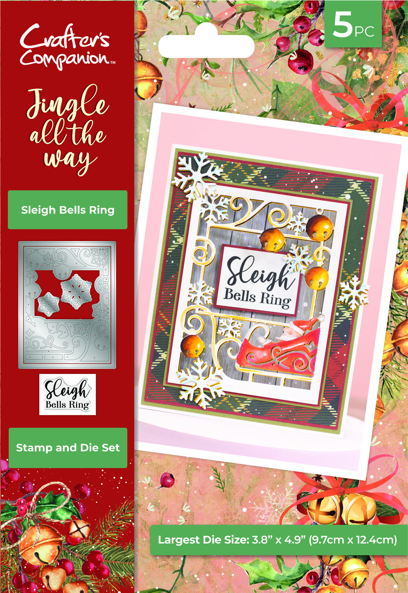 Jingle All The Way Stamp & Die Sleigh Bells Ring (JATW-STD-SLEI ...