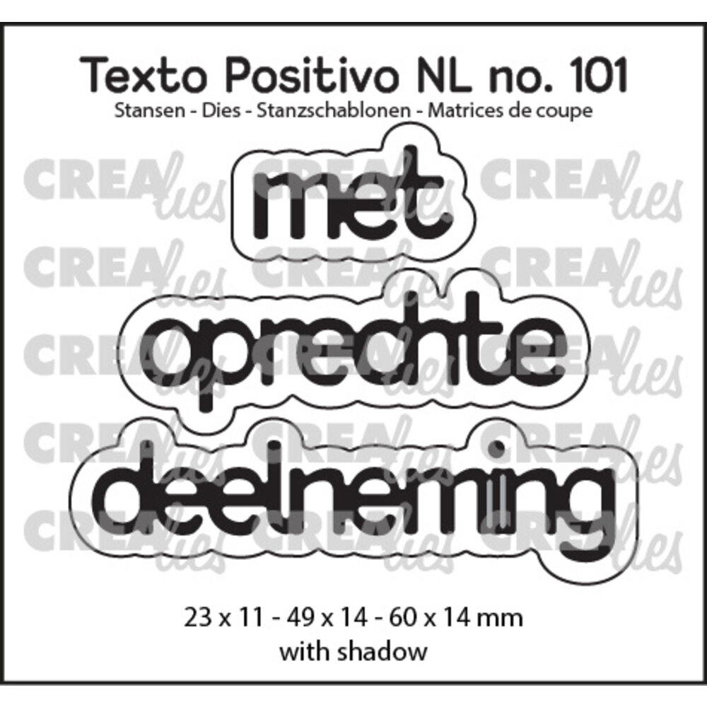 Texto Positivo Dies Dutch Met Oprechte Deelneming (POSNL101 ...