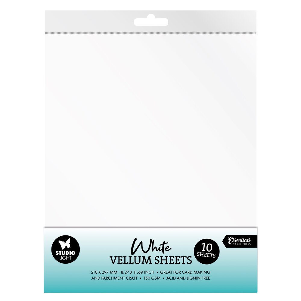 White Vellum Sheets (10pcs) (SL-CO-VES04) - Craftlines B.V.
