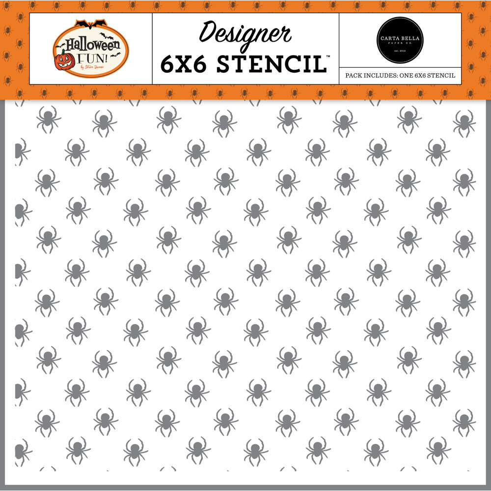 Crawling Spiders Stencil (CBFUN383036) - Craftlines B.V. Crawling Spiders Stencil (CBFUN383036) - Craftlines B.V.