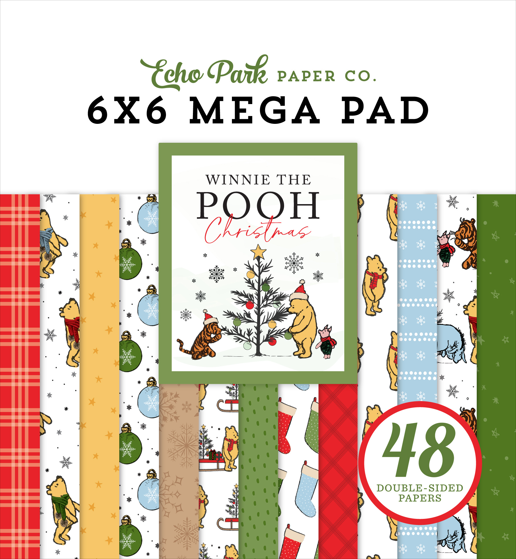 Winnie The Pooh Christmas 6x6 Inch Cardmakers Mega Pad (WPC386031 ...