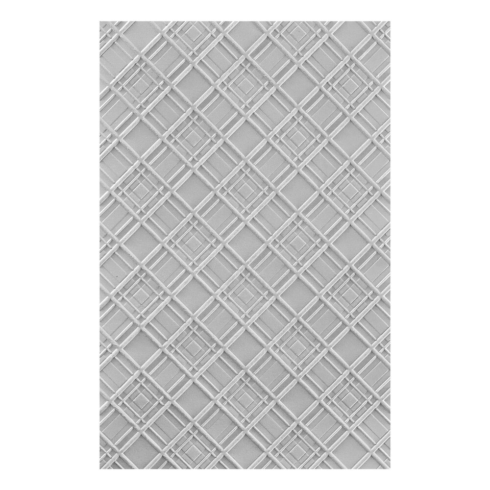 Argyle Plaid 3D Embossing Folder (E3D-099) - Craftlines B.V.