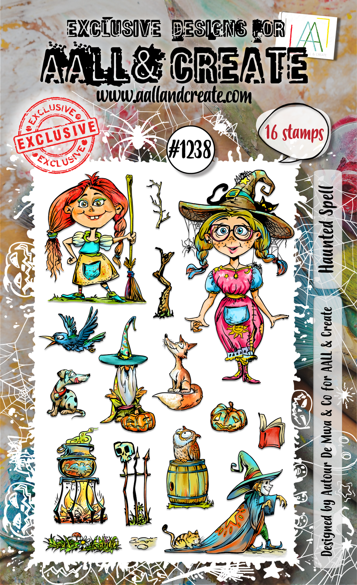 Stamp Set A6 Haunted Spell (AALL-TP-1238) - Craftlines B.V.