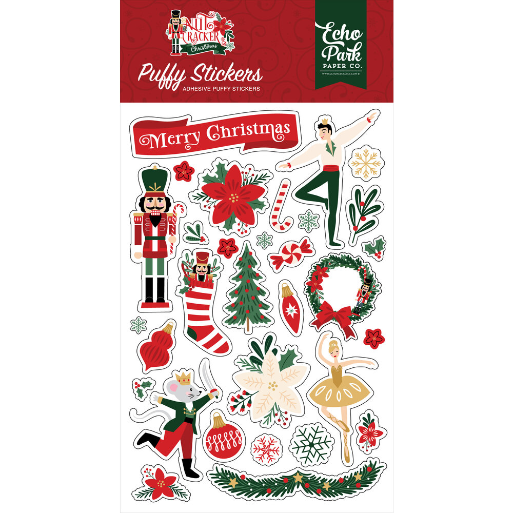 Nutcracker Christmas Puffy Stickers (NC387066) - Craftlines B.V.