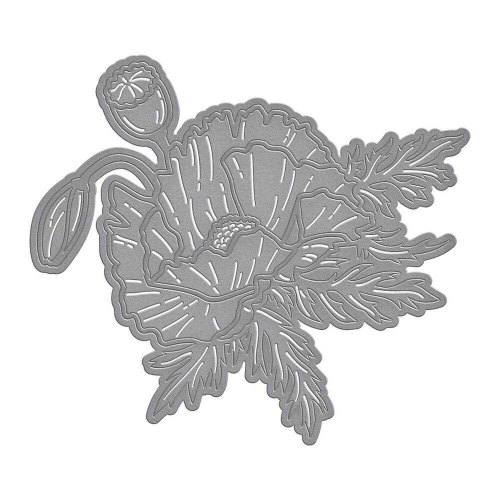 Yana's Poppy Etched Dies (S4-1335) - Craftlines B.V.