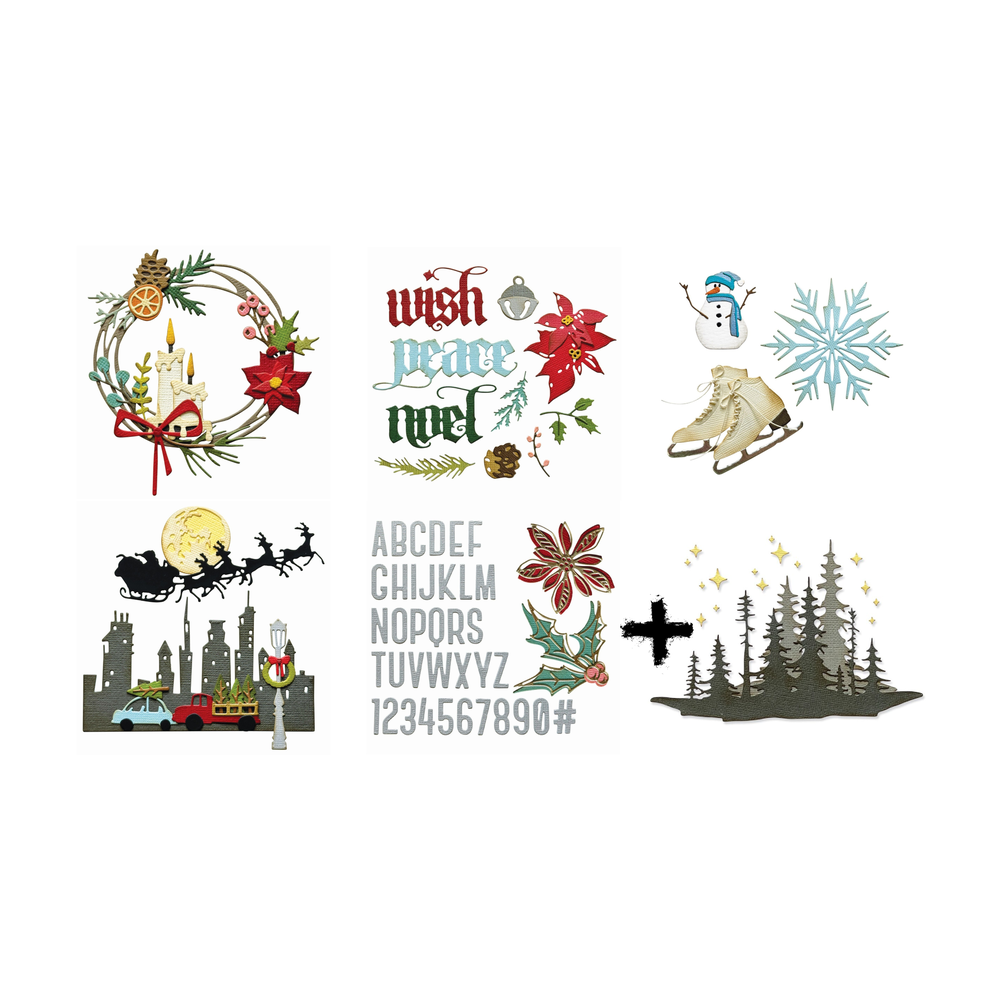 Craftlines Exclusive Tim Holtz Christmas Collection Bundle (32440 ...