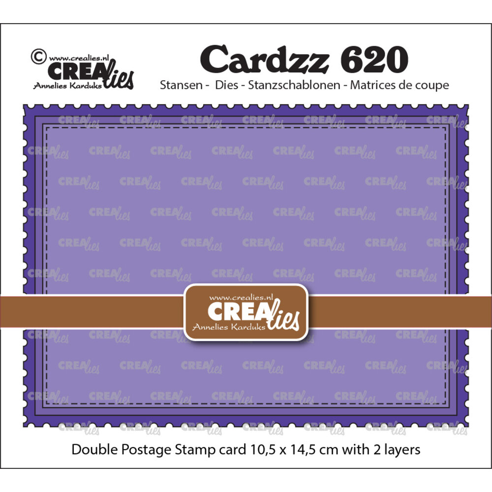 Cardzz Dies No. 620 Double Postage Stamp Card (CLCZ620) - Craftlines B.V.