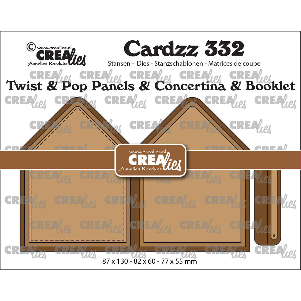 Cardzz Dies No. 332 Twist & Pop A6 Panels & Concertina Card & Booklet ...