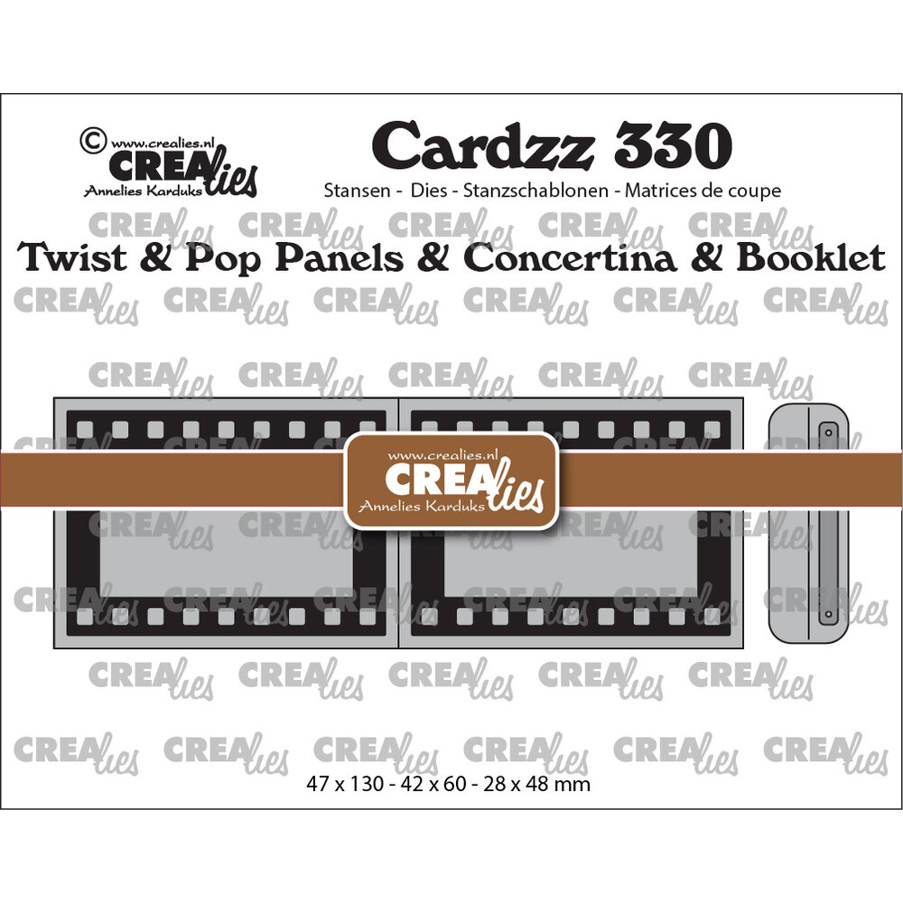 Cardzz Dies No. 330 Twist & Pop A5 Panels & Concertina Card & Booklet ...