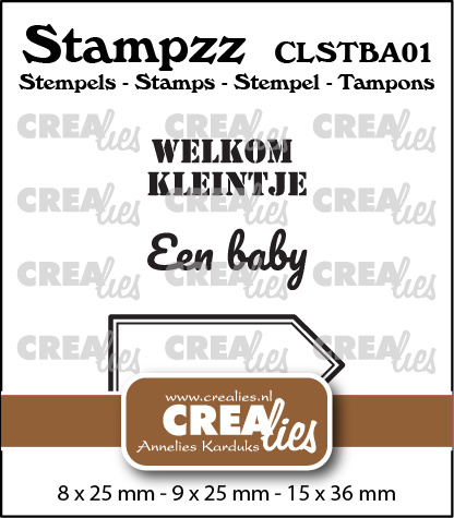 Stampzz Stamps No. 1 Stamp Set Baby (CLSTBA01) - Craftlines B.V.