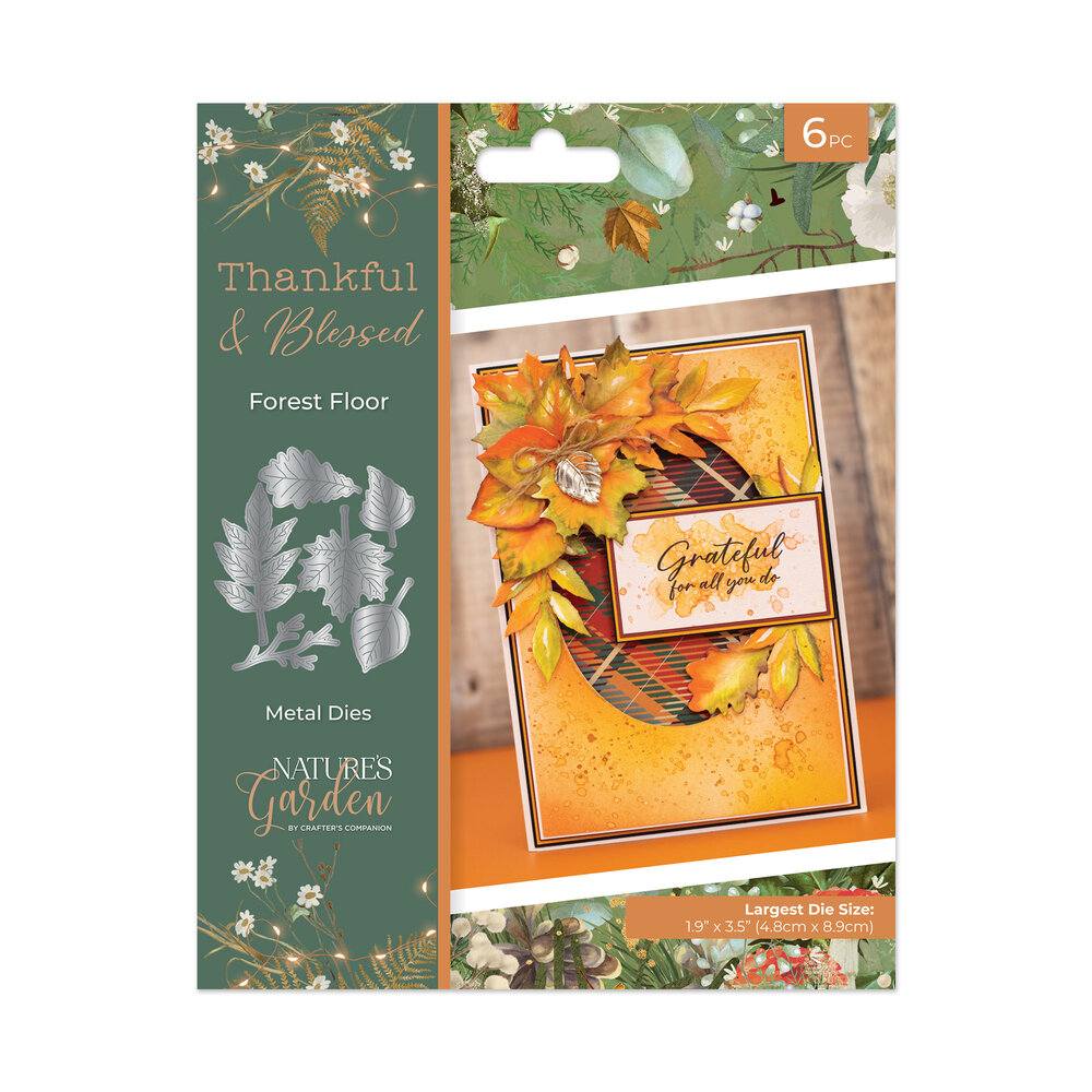 Thankful & Blessed Metal Die Forest Floor (NG-TAB-MD-FOFL) - Craftlines ...