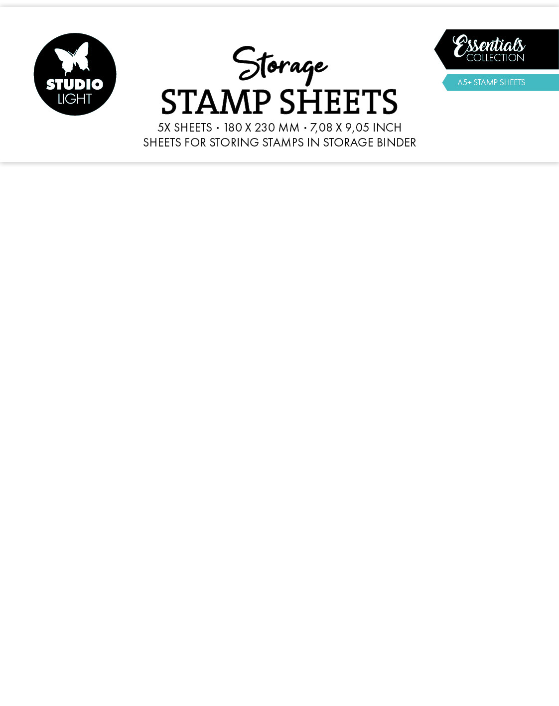 Storage Stamp Sheets A5+ Stamp Sheets (10pcs) (SL-TO-STOR08 ...