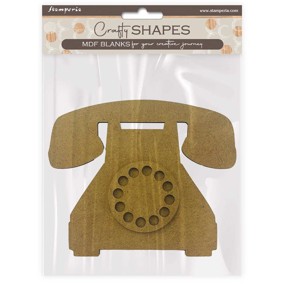 Golden Harmony MDF Crafty Shapes Blanks Telephone (KLSM24) - Craftlines ...